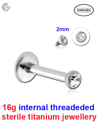 Z-TINMLBJ-Sterile Titanium Internally Threaded Jewelled Micro Labret ...